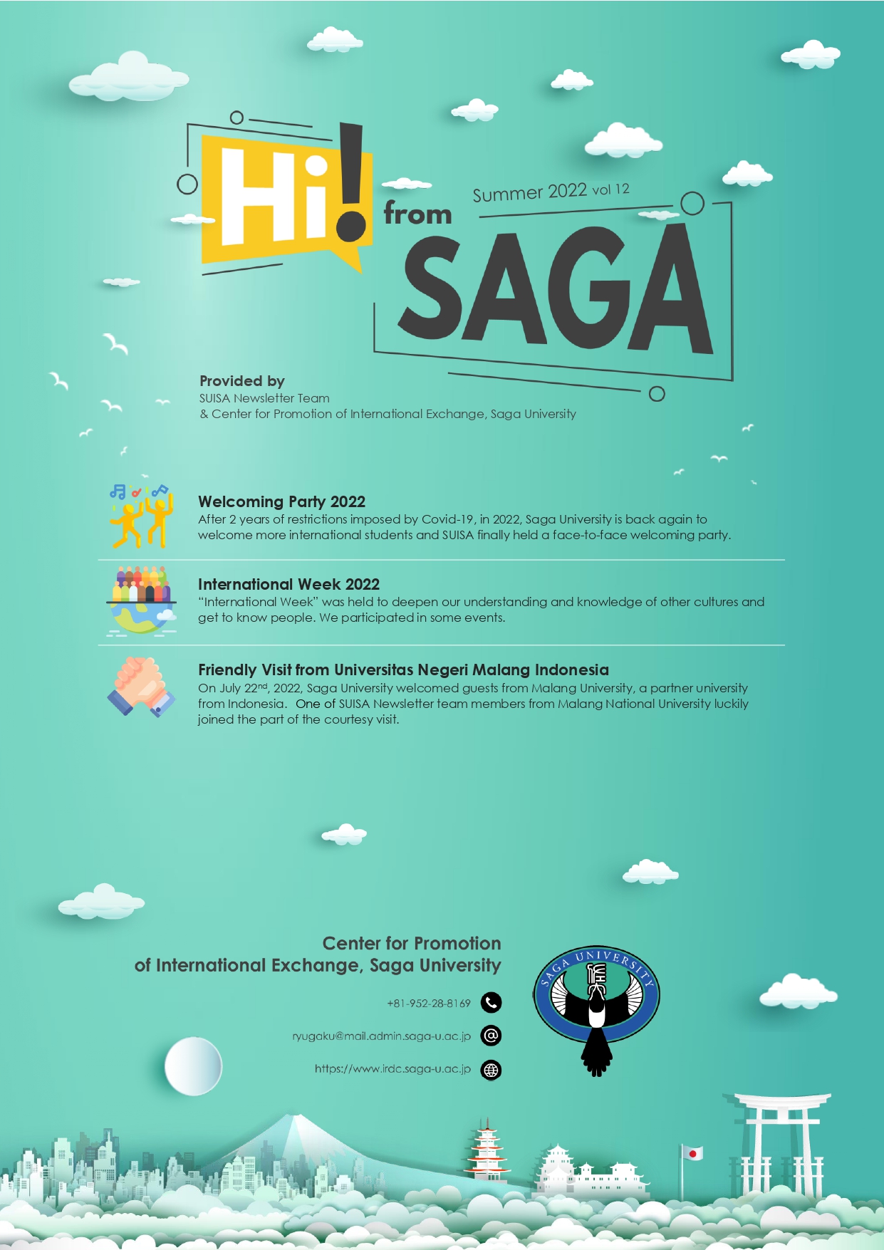Saga University International Students Association (SUISA) issued the ...